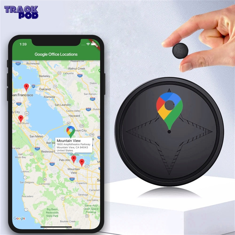 Magnetic micro GPS tracker with real-time location and audio monitorin